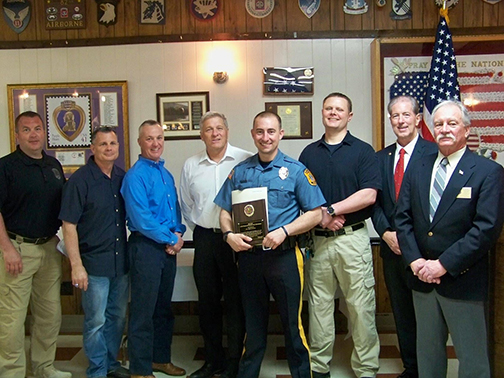 Patrolman Brian Hauss Named Police Officer of the Year! - Mantua Township